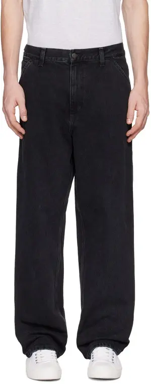 Carhartt Work In Progress Logo-patch Straight-leg Jeans