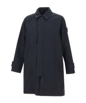 Stone Island Long-sleeved Casual Jacket - Blue