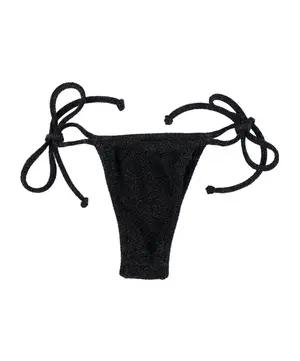 REINA OLGA Bows-detail Bikini Panties - Black