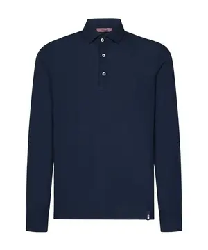 DRUMOHR Long Sleeved Polo Shirt - Black