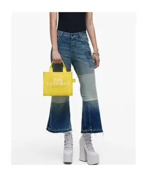 Marc Jacobs Logo Printed Zip-up Small Tote Bag