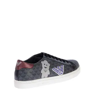 Emporio Armani Low Top Sneakers With Graphic Detailing