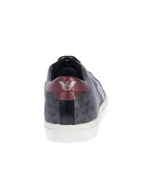Emporio Armani Low Top Sneakers With Graphic Detailing