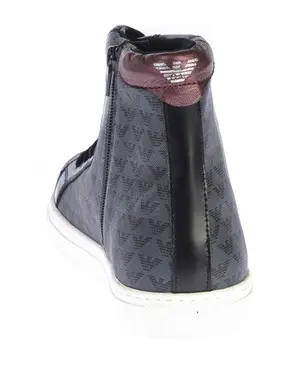 Emporio Armani Round-head Flat High-top Shoes