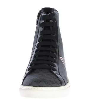 Emporio Armani Round Head Flat High-top Sneakers