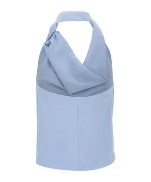 KAOS Draped Halterneck Top - Blue