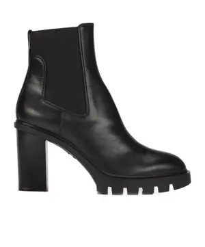 Santoni Round-toed Ankle Boots - Black