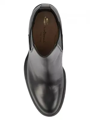 Santoni Round-toed Ankle Boots