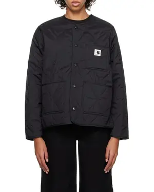 Carhartt Work In Progress Logo Patch Quilted Padded Jacket