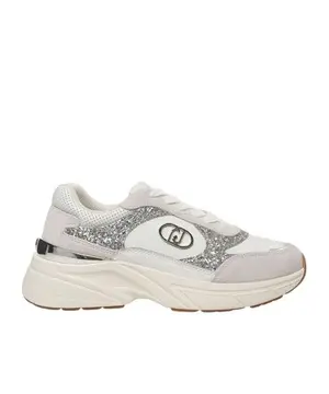 Liu Jo Glitter Detailed Sneakers - White