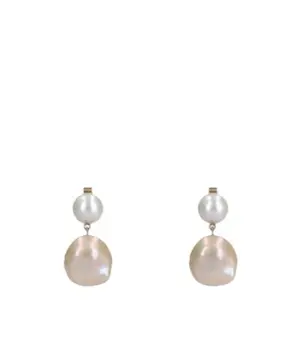Sophie Bille Brahe Venus Pearl Earrings - Yellow
