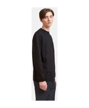 AIEZEN Slim Fit Wool Blend Crew Neck Sweatshirt