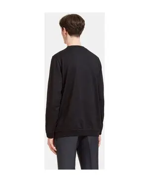 AIEZEN Slim Fit Wool Blend Crew Neck Sweatshirt