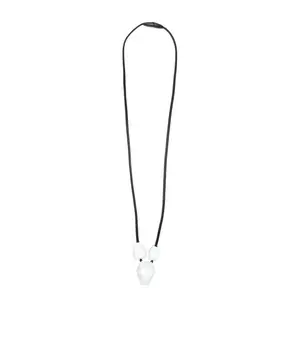 MONIES Tempto' Transparent Design Pendant Necklace - Black