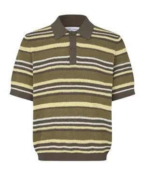 SAMSOE SAMSOE Striped Polo Shirt Multicolor
