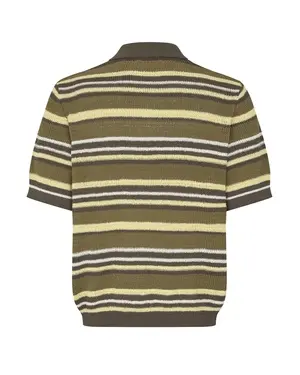 SAMSOE SAMSOE Striped Polo Shirt - Multicolor