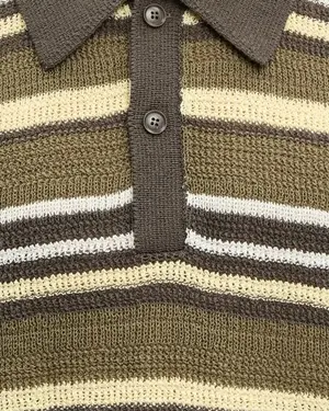SAMSOE SAMSOE Striped Polo Shirt - Multicolor