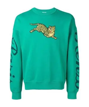 Kenzo Flying Tiger Embroidered Sweatshirt - Green