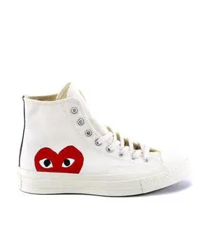 CONVERSE X COMME DES GARONS PLAY Chuck 70 Hi-top Sneakers - White