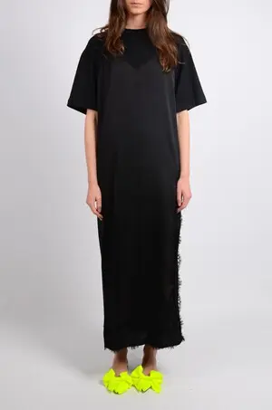 MSGM Logo-print T-shirt Maxi Dress