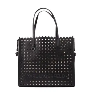 Karl Lagerfeld Perforated Tote Bag