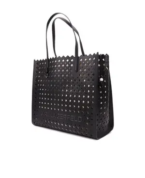 Karl Lagerfeld Perforated Tote Bag