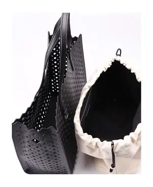 Karl Lagerfeld Perforated Tote Bag