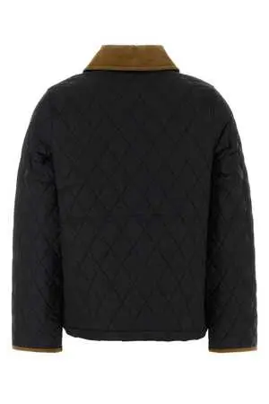 Barbour Quilted Cropped Jacket With Classic Collar