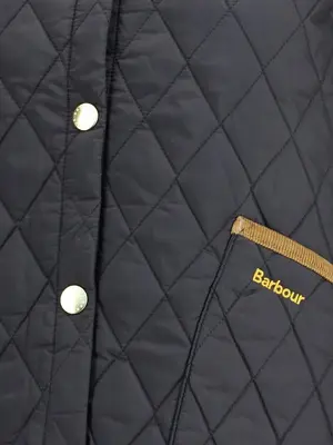 Barbour Quilted Cropped Jacket With Classic Collar