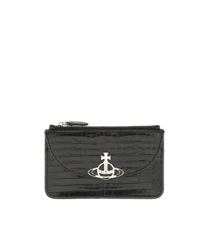 VIVIENNE WESTWOOD Embossed Zipped Cardholder