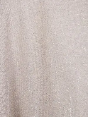 D.exterior Metallic Knit Cape