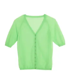 Paloma Wool Nice Short-sleeve Cardigan - Green