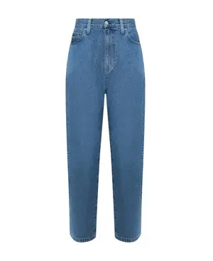 Carhartt Work In Progress Logo Patch Wide Leg Jeans