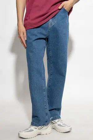 Carhartt Work In Progress Logo Patch Wide Leg Jeans