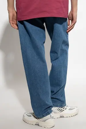 Carhartt Work In Progress Logo Patch Wide Leg Jeans
