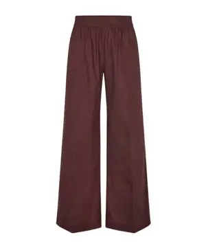SAMSOE SAMSOE Casual Pants With Elastic Waist - Red