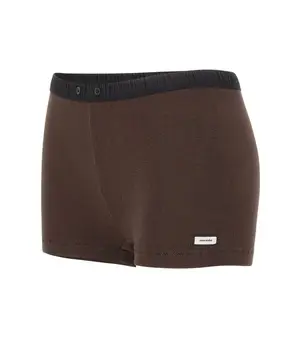ENTIRE STUDIOS Ribbed Lounge Shorts With Button Detail