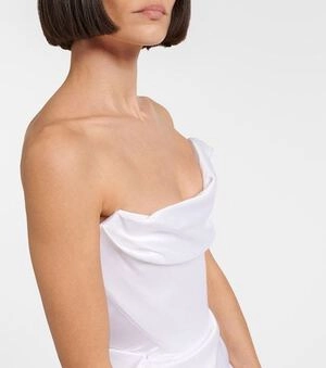 VIVIENNE WESTWOOD Nova Grace Satin Bustier Gown - White