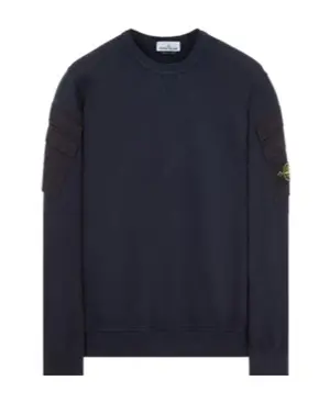 Stone Island Compass Patch Crewneck Sweatshirt - Blue