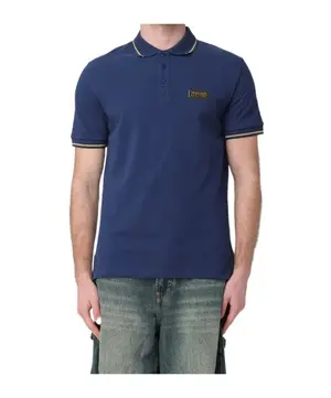 Versace Trim Plaque Polo Shirt