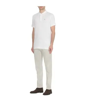 Barbour Tartan-trim Embroidered-logo Polo Shirt