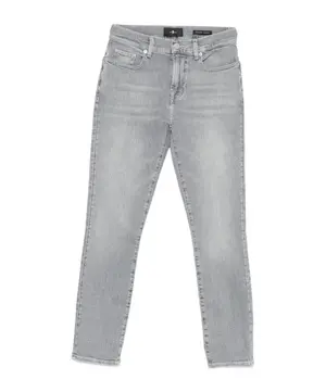 7 For All Mankind Relaxed Skinny Jeans - Gray