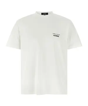 Comme Des Garçons Homme Logo Print T-shirt - White