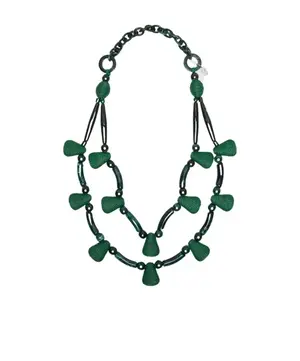 Max Mara Bijoux Beaded Necklace - Green