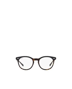 Ray-ban Tortoiseshell-effect Round-frame Glasses - Brown