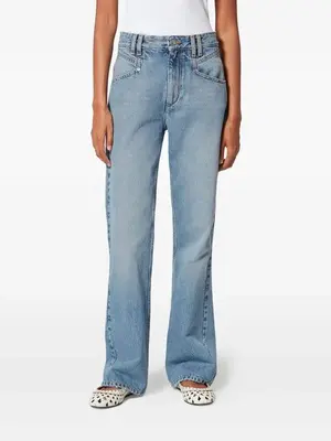Isabel Marant Étoile Belvia Logo-patch Flared Jeans
