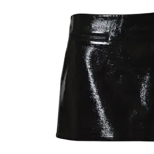 COURREGES Patent Midi Skirt