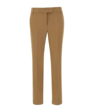 Marella Belt Loop Casual Pants - Camel
