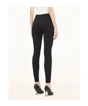 Wolford Leather-paneled Leggings