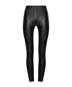 Wolford Leather-paneled Leggings - Black